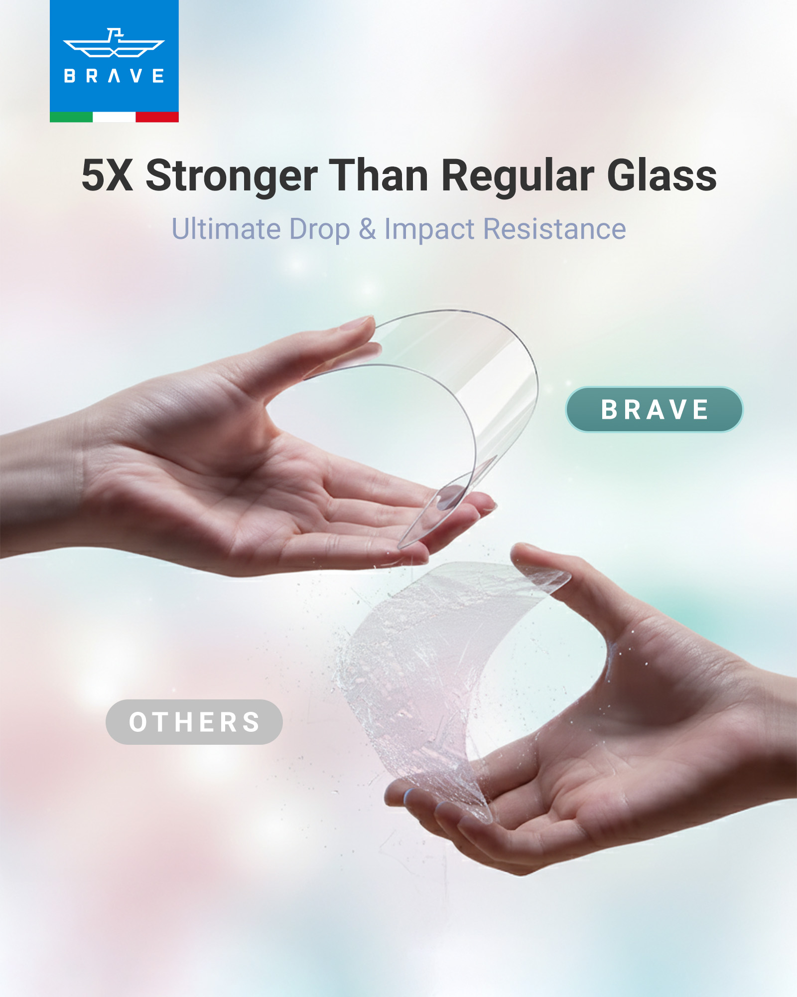BRAVE iPhone 17 Pro HD Tempered Glass Screen Protector – 9H Hardness ...
